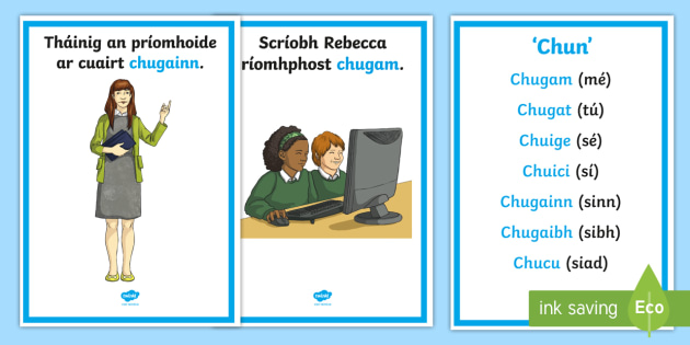 Réamhfhocal 'Chun' Display Posters Gaeilge - Réamhfhocal