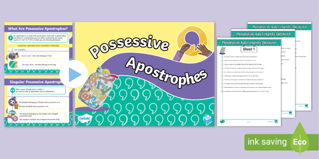 KS2 Possessive Apostrophes Dictation Pack (teacher made)