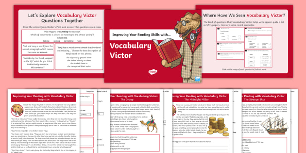 LKS2 Improving Your Reading Skills With... Vocabulary Victor Activity Pack