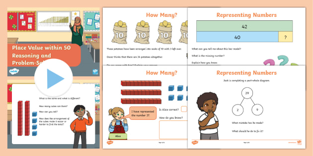 👉 Number and Place Value within 50 Reasoning/Problem-Solving