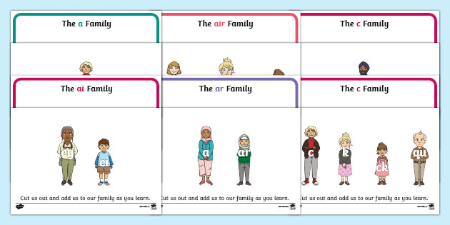 Sound Families Cut Out Pack