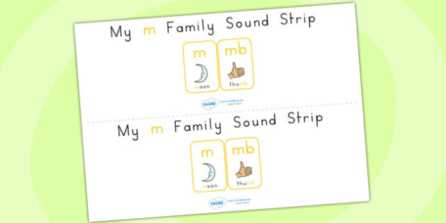 My m Family Sound Strip (teacher made)