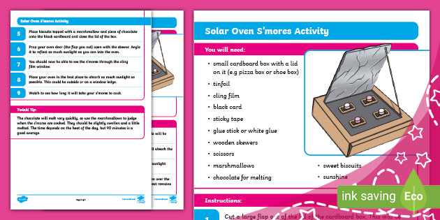 Solar Oven S'mores Activity