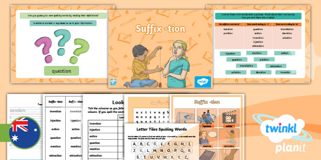 Year 4 Spelling: Suffixes Lesson 1 (teacher made)