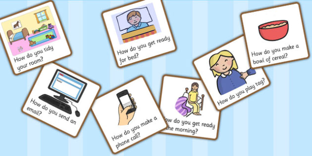 How Question Cards (teacher made)