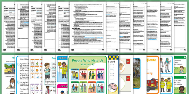 Kindergarten People Who Help Us Reception Planning and Resource Pack