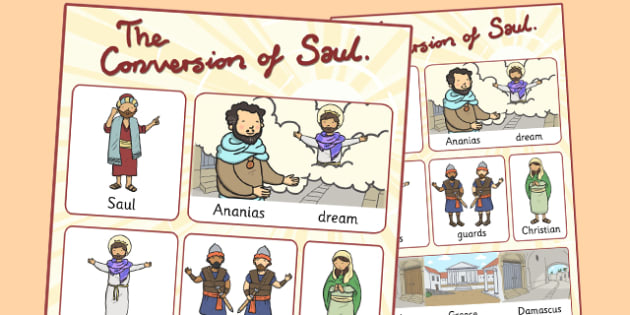 The Conversion of Saul Vocabulary Poster (teacher made)