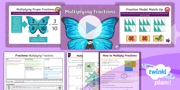 Multiplying Fractions Lesson Plan - Year 6 Maths
