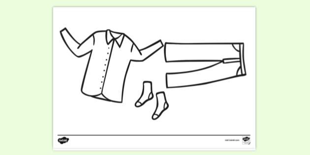 FREE! - Clothes Colouring Page | Colouring Sheets