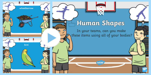 Human Shapes PowerPoint (teacher made)