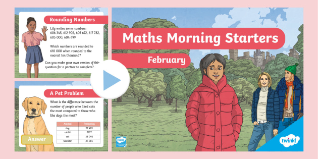 Maths Morning Starters: February Age 8-11
