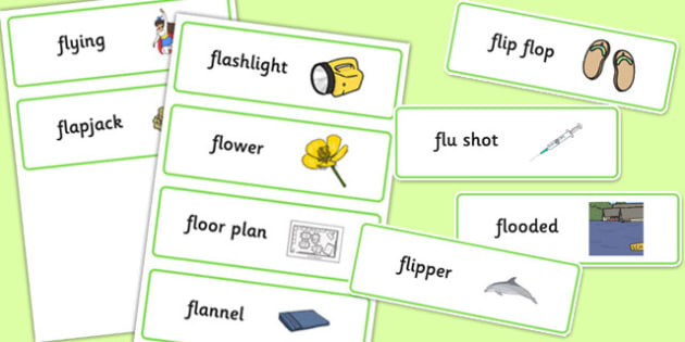 Two Syllable FL Word Cards