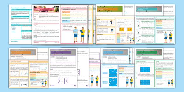 Netball Whole Unit Bundle (teacher made)