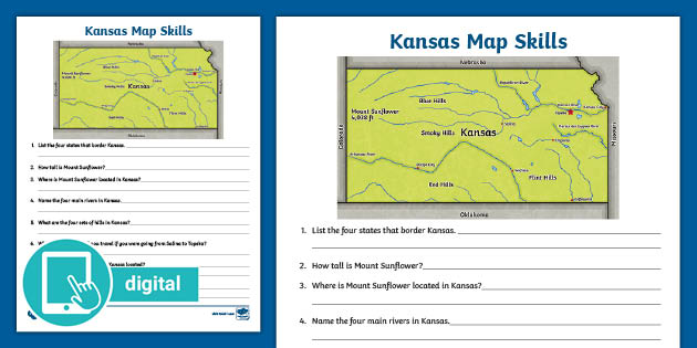 Kansas Map Skills Activity