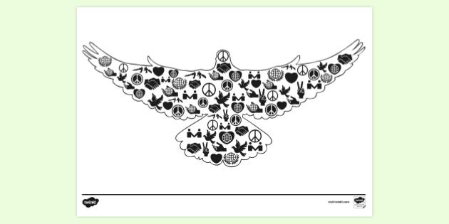 FREE! - Symbol of Peace Colouring Sheet | Colouring Sheets