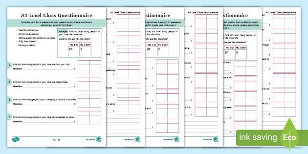 FREE! - 👉 Class Questionnaires (teacher made)