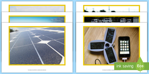 Solar Panels Display Photos - (teacher made)