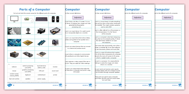 Computer Hardware Worksheets Computer Hardware Worksheets | Teaching