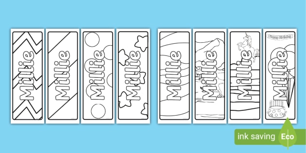 Name Bookmarks Printables | twinkl.ca