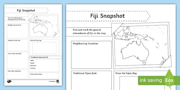 Fiji Snapshot Worksheet