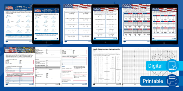 4th Of July Math Worksheets