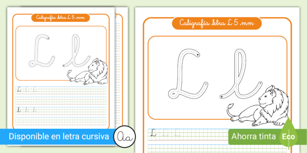 Hoja De Trabajo Para La Letra L
