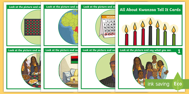 All About Kwanzaa Tell It Cards (teacher made) - Twinkl