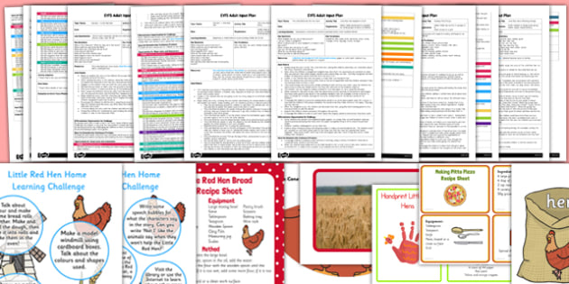 EYFS The Little Red Hen Adult Input Planning and Resource Pack
