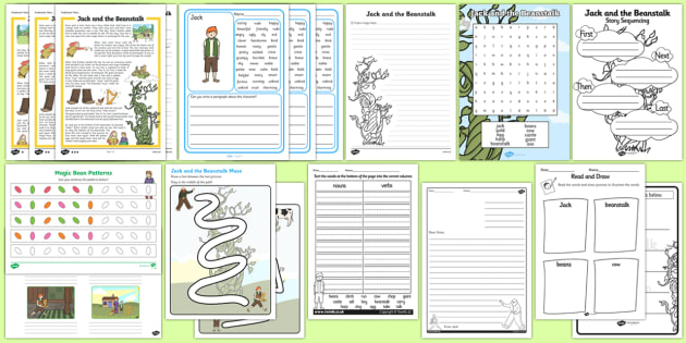Jack and the Beanstalk Worksheets Activity Pack