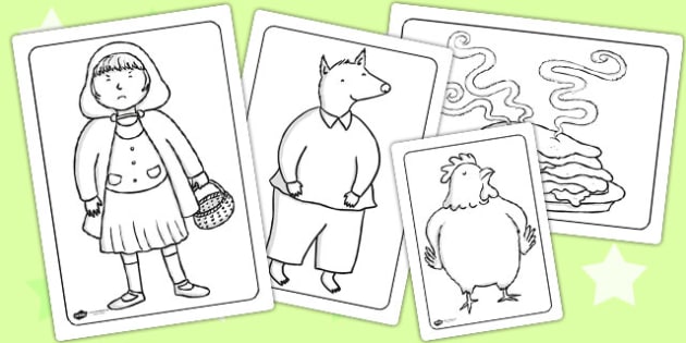 FREE! - Colouring Sheets to Support Teaching on Mr Wolf's Pancakes - mr
