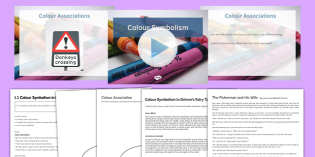 Colour Symbolism Lesson Pack 1 (teacher made)
