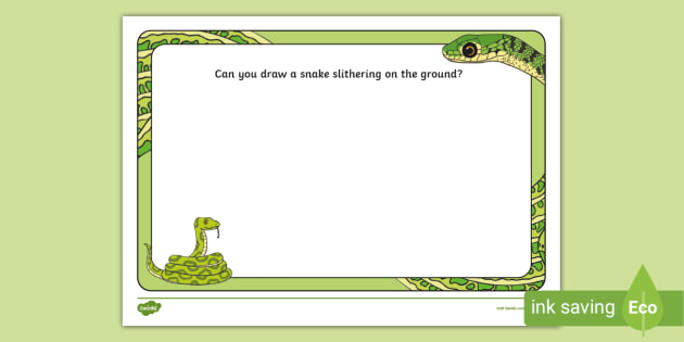 FREE! - Snake Drawing Prompt (teacher made)