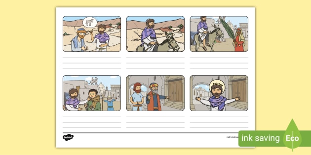 FREE! - Palm Sunday Story Board Activity | Resources | Twinkl