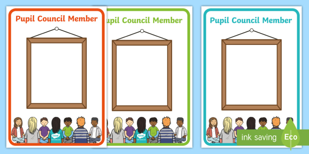 Editable Pupil Council Member Display Posters