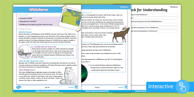 Whitehorse Interactive Reading Comprehension - Grades 4-6