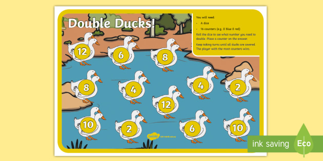 Double Ducks Addition Board Game (teacher made)