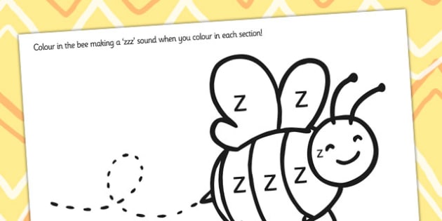 FREE! - Initial z Sound Production Colouring Sheet