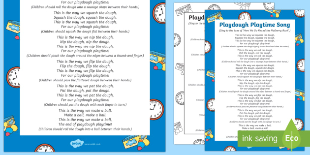 Playdough Playtime Song (teacher made)