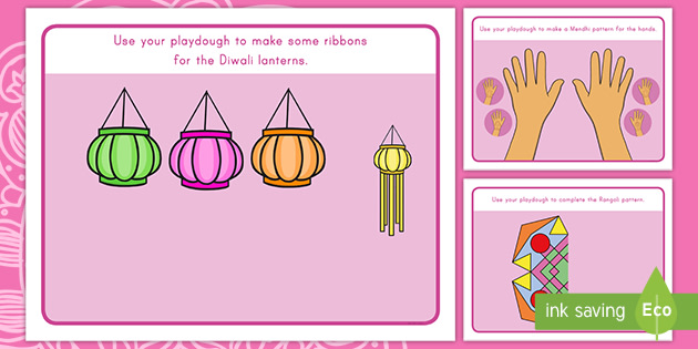 Diwali Playdough Mats
