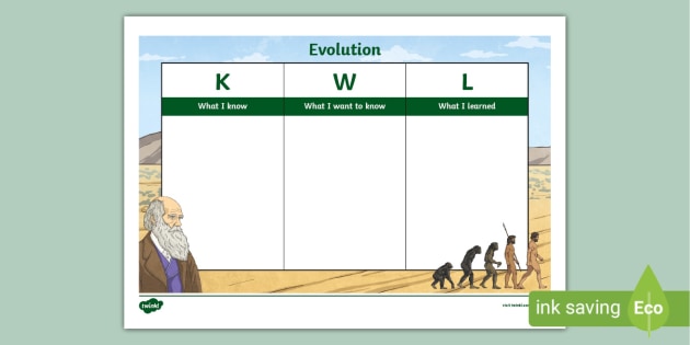 Evolution KWL Grid - (teacher made)