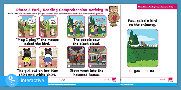 Interactive PDF: Phase 5 Early Reading Comprehension