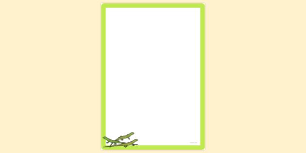 FREE! - Lizards Page Border | Page Borders | Twinkl Resources