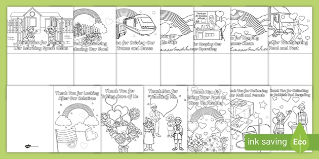 Thank You Cards for Essential Workers (teacher made)