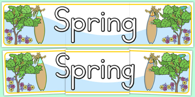 FREE! - Spring Display Banner (teacher made)
