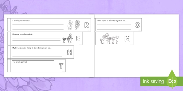 Mother's Day Flip Activity Booklet (teacher made)