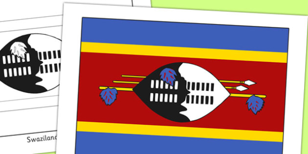 Swaziland Flag Display Poster