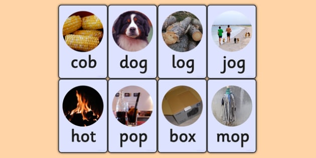 CVC Photo Word Cards o