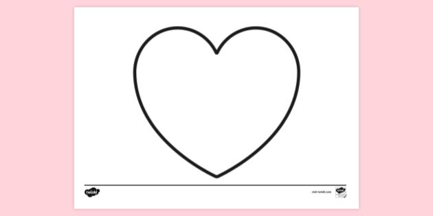 FREE! - 😊 Emoji Heart Colouring Sheet | Colouring Sheets