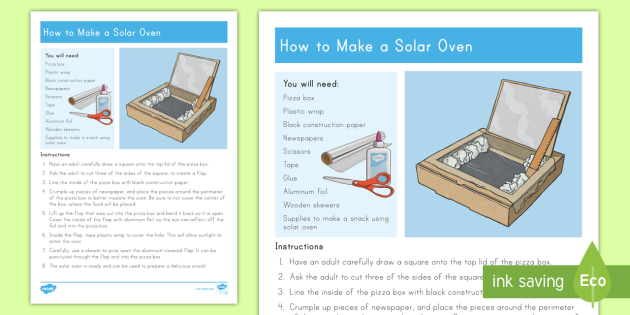 Solar Oven STEAM Science Experiment - Renewable Energy, Solar