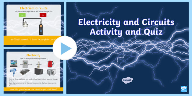 Electricity and Circuits Activity PowerPoint (teacher made)
